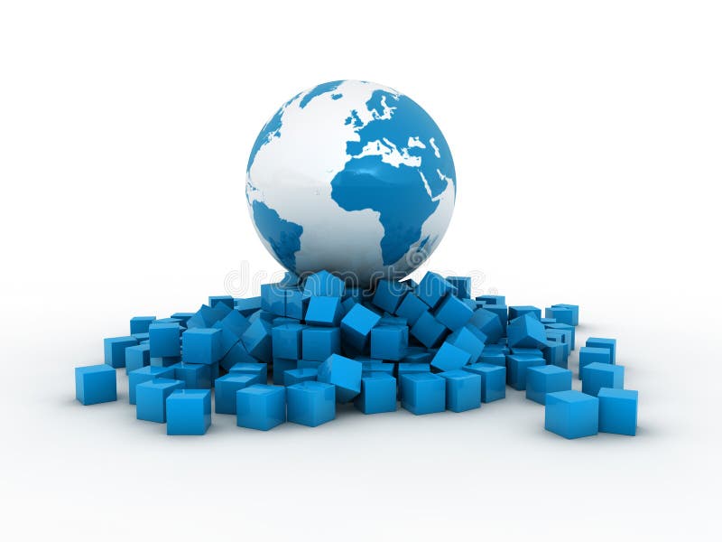 3D Globe stock illustration. Illustration of america - 24543057