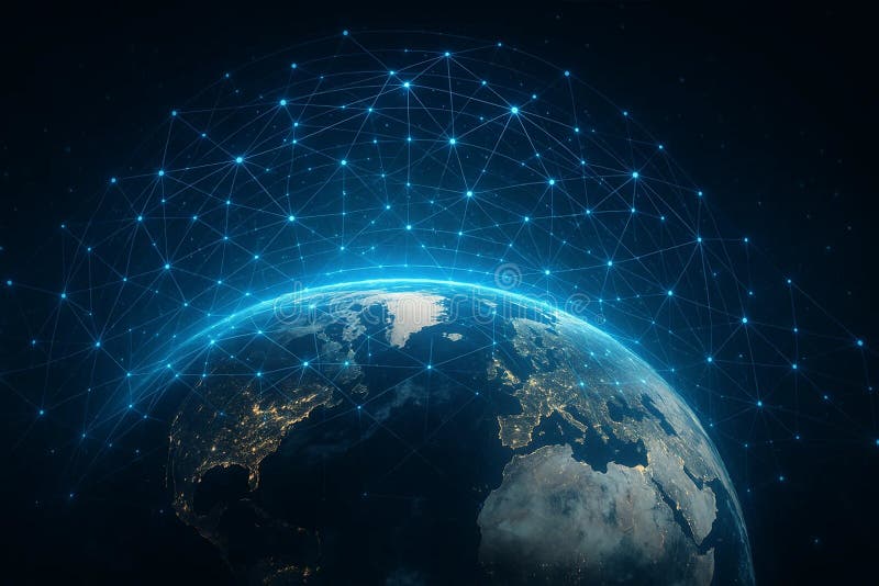 A System Network with Large Expansion Stock Illustration - Illustration ...