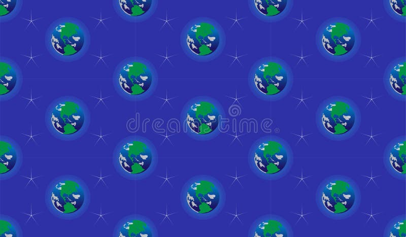 Earth Pattern Seamless stock vector. Illustration of pattern - 225999255