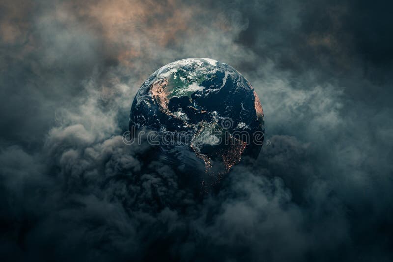 Earth in Peril a Dramatic Depiction of Our Planets Future Stock ...