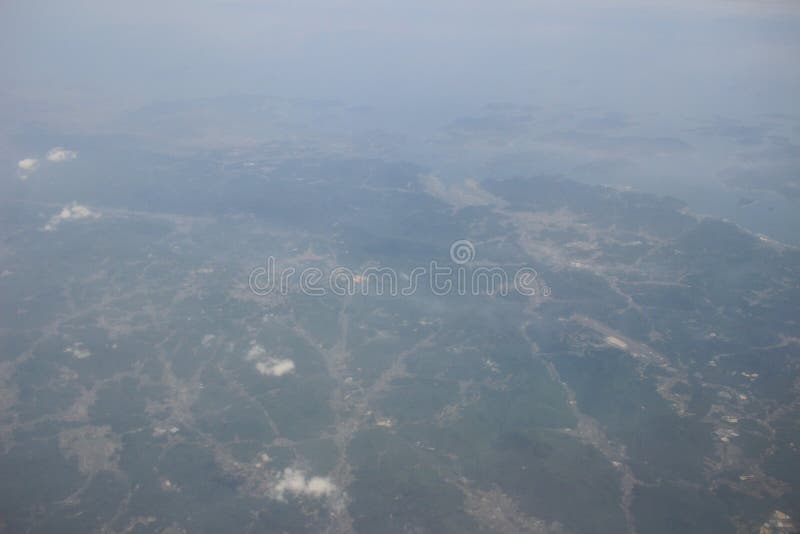 Earth Photo from High Above Ground Stock Image - Image of blue, ground ...
