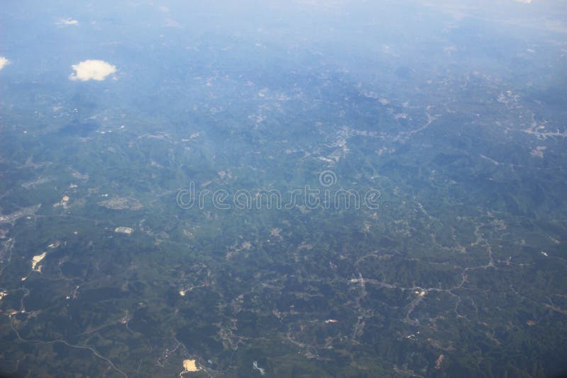 Earth Photo from High Above Ground Stock Image - Image of altitude ...