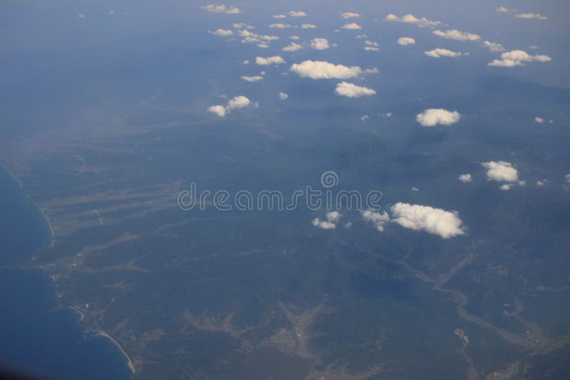 Earth Photo from High Above Ground Stock Image - Image of flight, earth ...