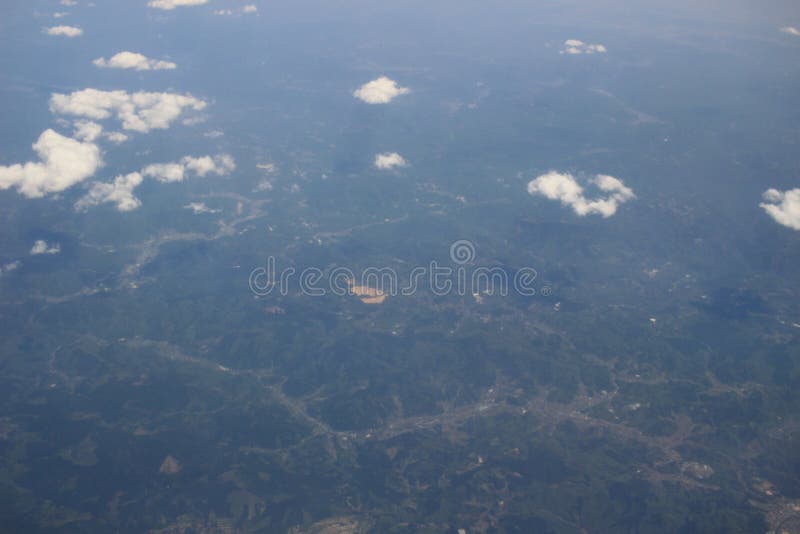 Earth Photo from High Above Ground Stock Image - Image of clouds ...