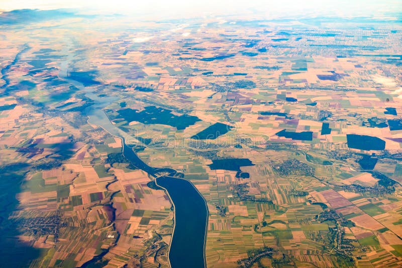 Earth Photo from 10.000m Above Ground Stock Image - Image of science ...