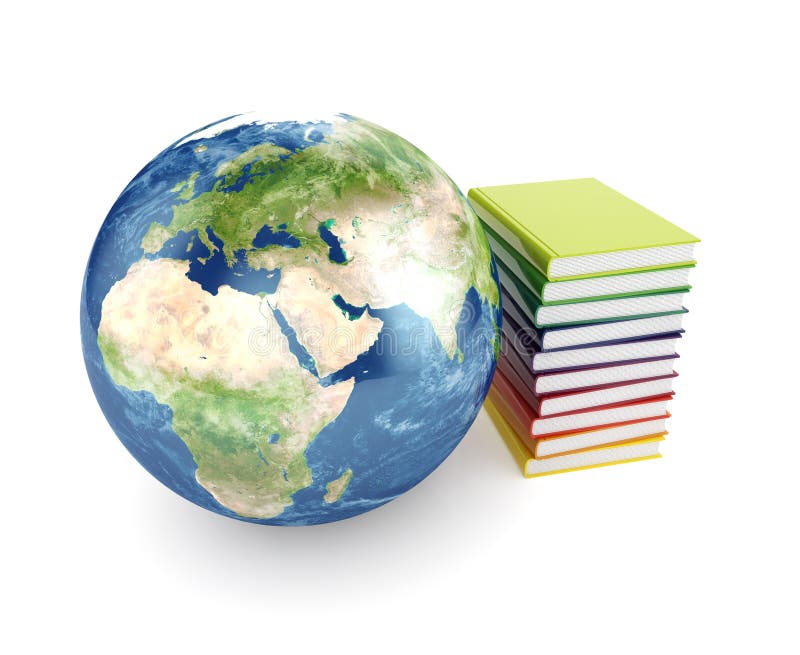 Globe and Book Education Concept Stock Vector - Illustration of ...