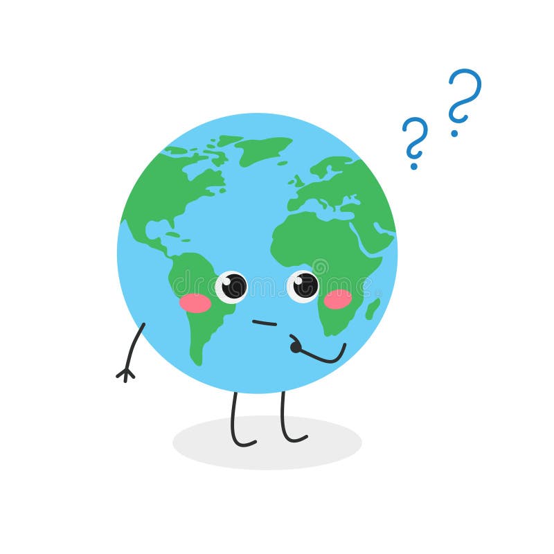 Planet and the Question Mark Stock Illustration - Illustration of ...