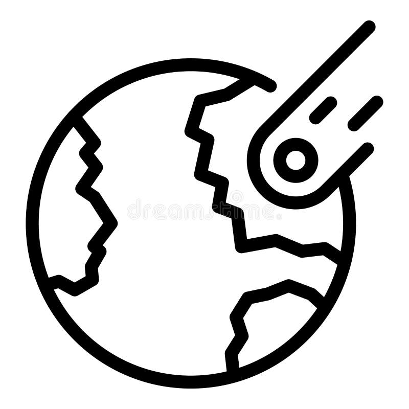 Earth Planet Icon, Outline Style Stock Vector - Illustration of orbit ... Earth Planet Icon, Outline Style Stock Vector - Illustration of orbit ...