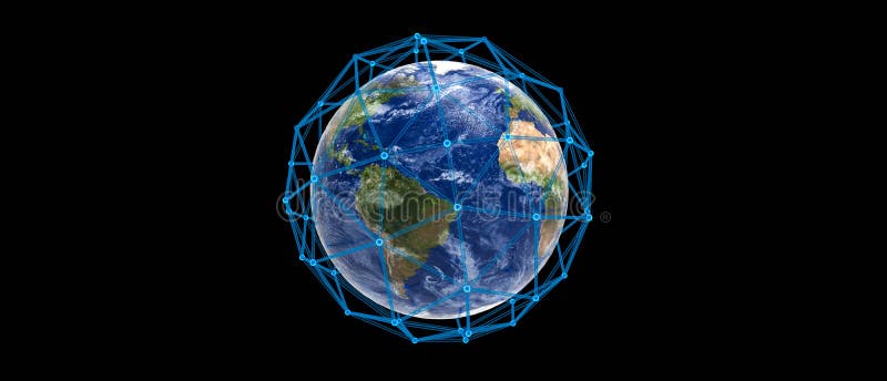 Earth Planet connection stock illustration. Illustration of connection ...