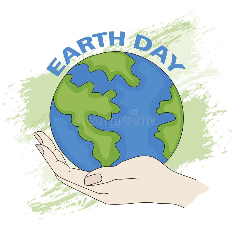 EARTH Planet Day Ecological Problem Vector Illustration Set Stock ...
