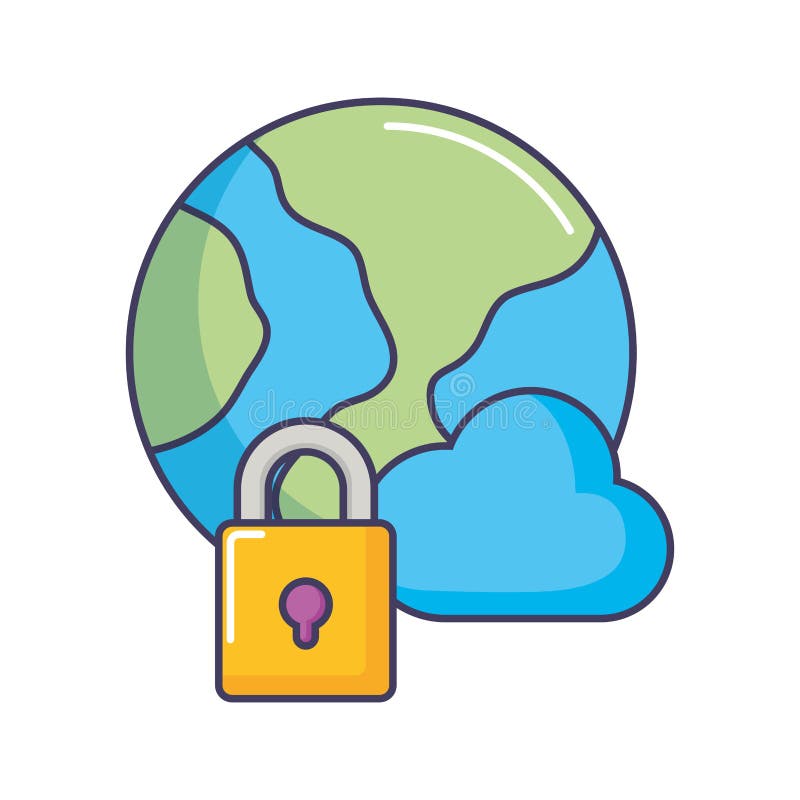 Earth Planet with Wifi Symbol Stock Illustration - Illustration of icon ...