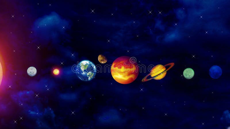 Earth is the only Planet that Has Life. Stock Illustration ...
