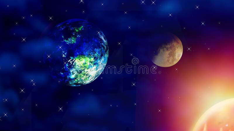 Earth is the only Planet that Has Life. Stock Illustration ...