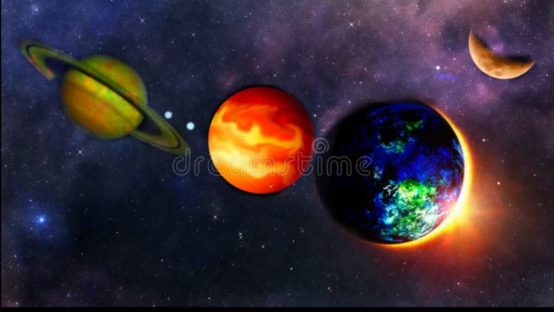 Earth is the only Planet that Has Life. Stock Illustration ...