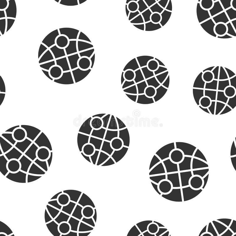 Earth Planet Icon Seamless Pattern Background. Globe Geographic Vector ...