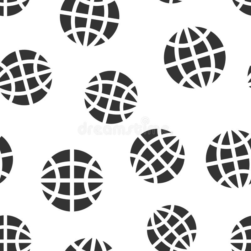 Earth Planet Icon Seamless Pattern Background. Globe Geographic Vector ...