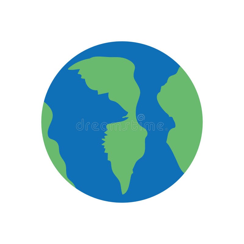 Earth planet icon stock vector. Illustration of nature - 79361941
