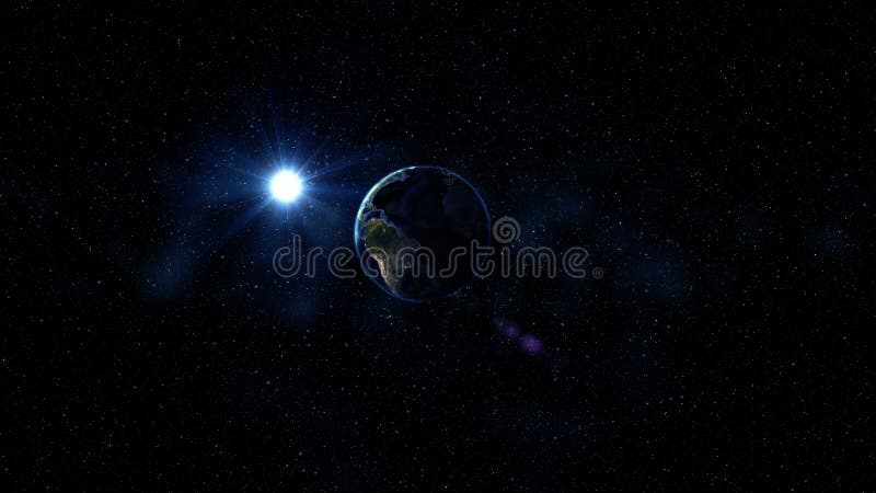 Planet Earth Morning 3D. Elements of this Image Furnished by NASA ...