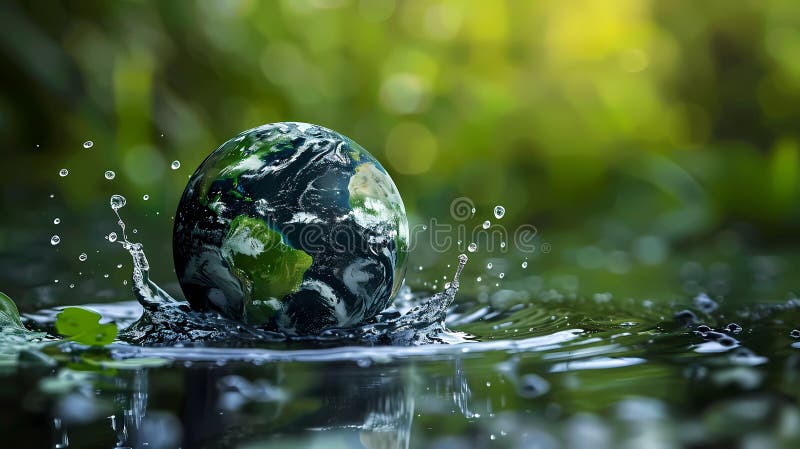 Earth Water Splash Background Stock Illustrations – 3,813 Earth Water ...