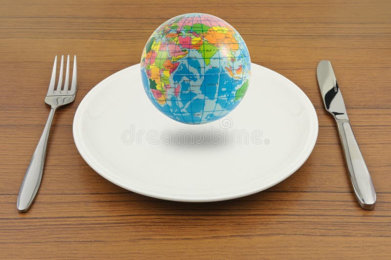The world on a plate stock image. Image of nutrition - 21679001