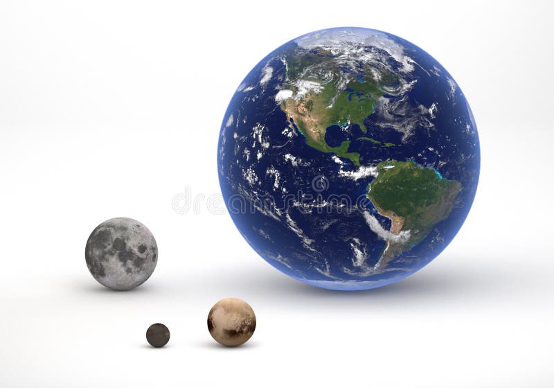 Pluto from Charon stock illustration. Illustration of pluto - 2233911