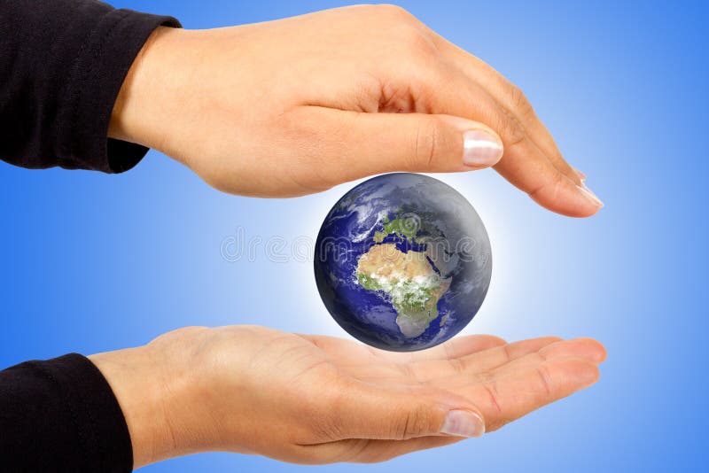 Earth protection stock photo. Image of harmony, blue - 21606848