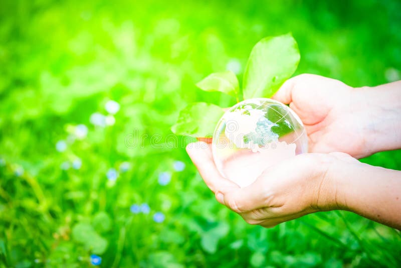 Earth Protection and Sustainable Ecology Development Stock Image ...