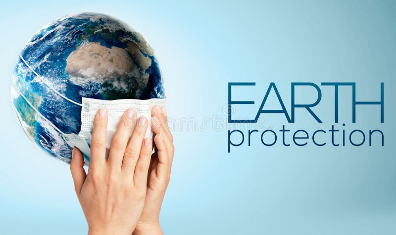 Earth Protection from Viruses Stock Image - Image of planet, isolated ...
