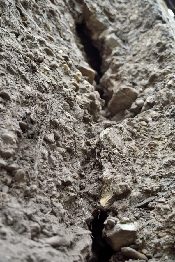 Earth quake stock image. Image of crevasse, wall, scenics - 73270585