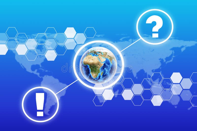Earth with question mark stock photo. Image of background - 60662376