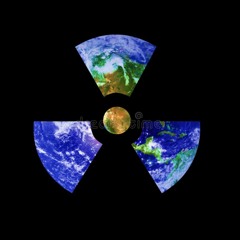 Earth radioactive sign stock illustration. Illustration of warming ...