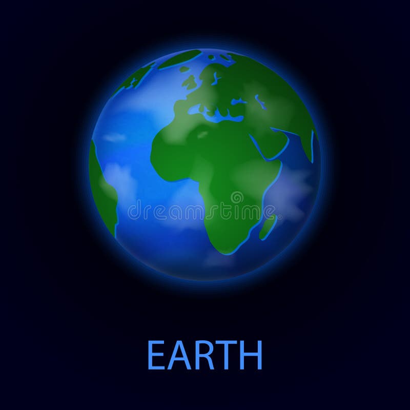 Realistic planet earth stock image. Illustration of nasa - 40044099