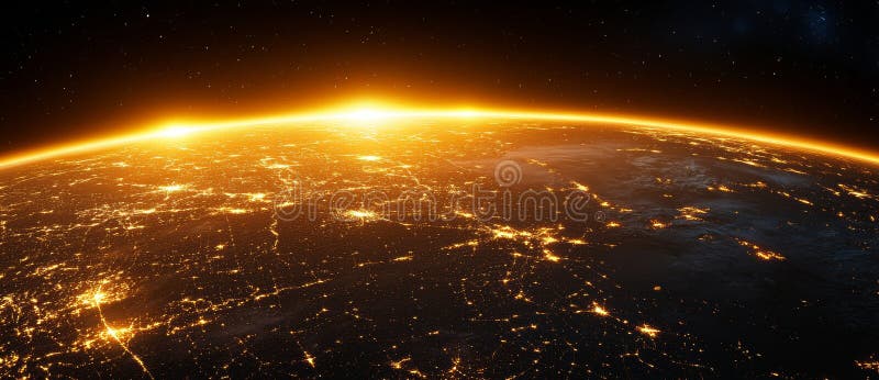 Earth Represented with Global Networks and Digital Connectivity ...