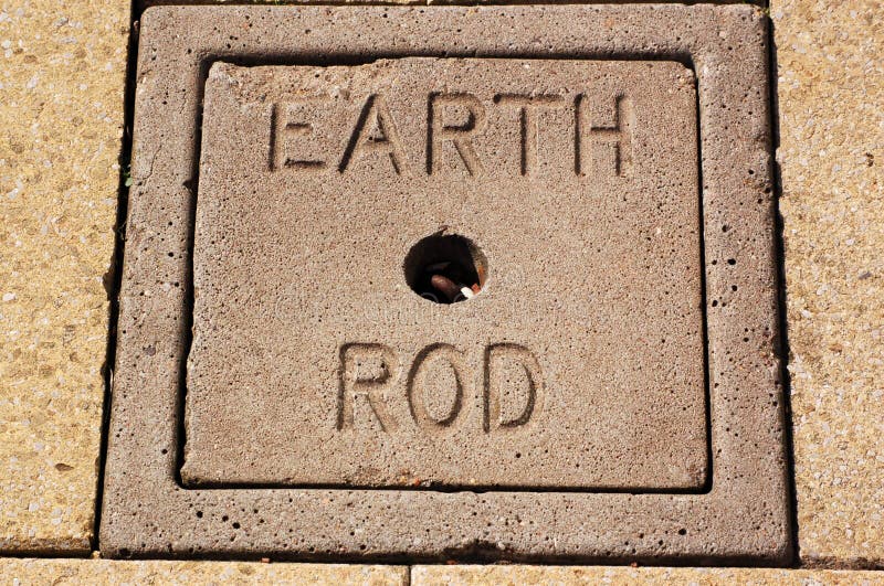Earth Rod stock image. Image of outdoors, concrete, safety - 7816003