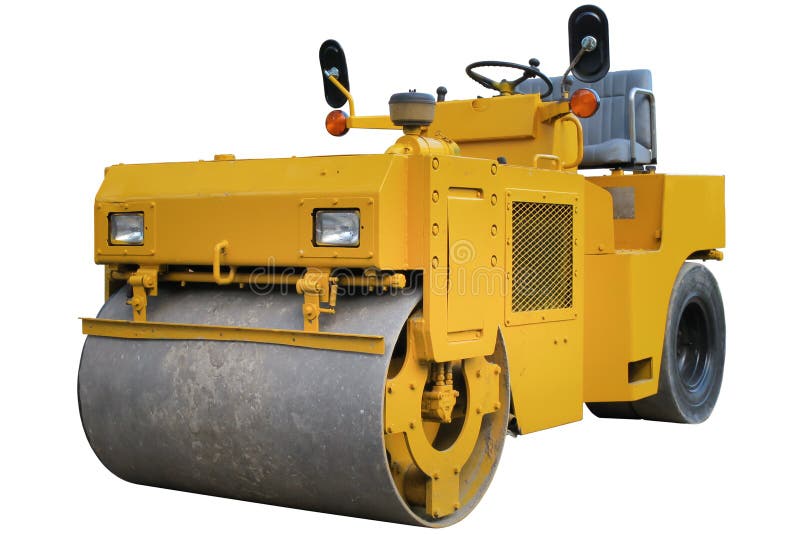 Compactor Isolated on White Stock Image - Image of internal, dirty: 2499291