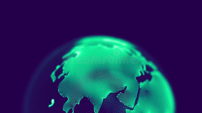 Earth Rotating Seamless Loop 4k. Earth Globe Rotation Animation ...
