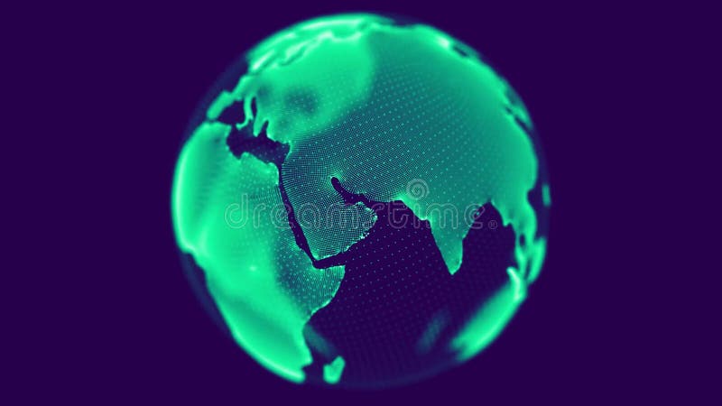 Earth Rotating Seamless Loop 4k. Earth Globe Rotation Animation ...