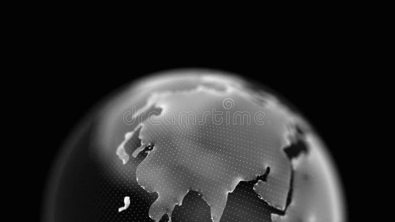 Earth Rotating Seamless Loop 4k. Earth Globe Rotation Animation ...