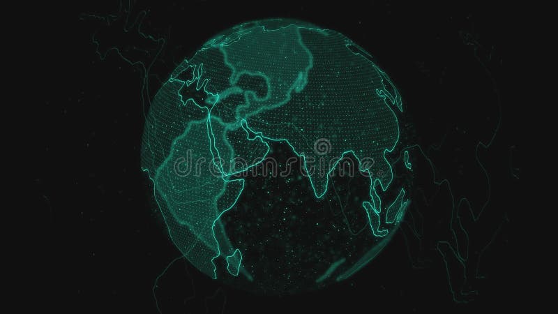 Hud planet earth stock footage. Video of hologram, mesh - 229278508