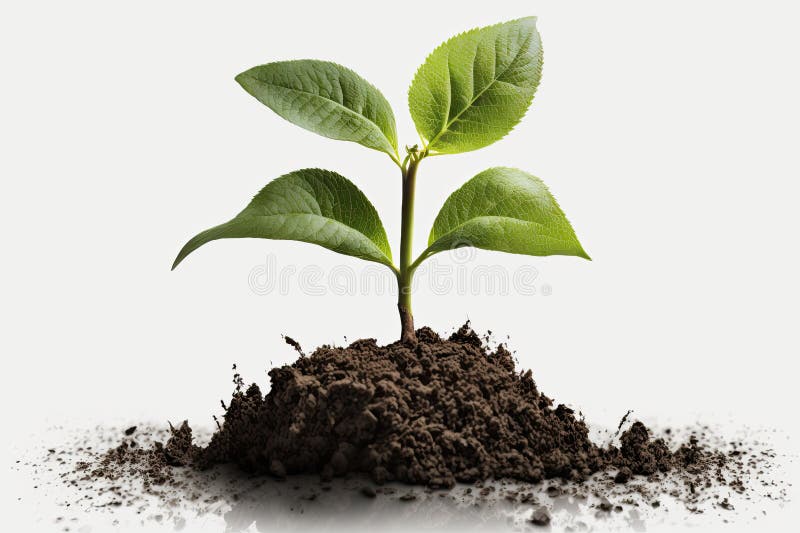 Earth S Day. View of a Seed Growing in the Soil. Generative AI Stock ...