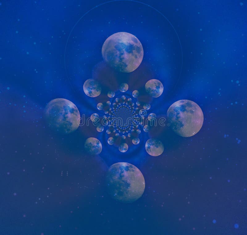 Earth S Moon Abstract Background Art Stock Image - Image of moon ...
