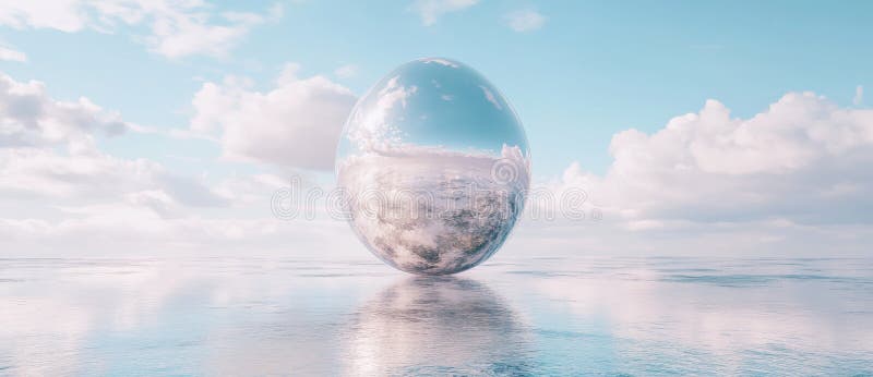 The Earth S Reflection in the Ocean Mirror Effect, with Its Clear ...