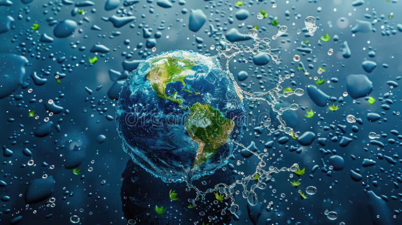 Earth S Surface Submerged Underwater with Ocean Floor and Sea Creatures ...