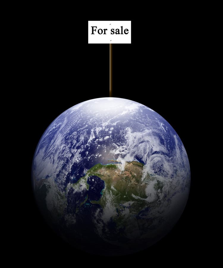 Earth for sale stock illustration. Illustration of sale - 2585438