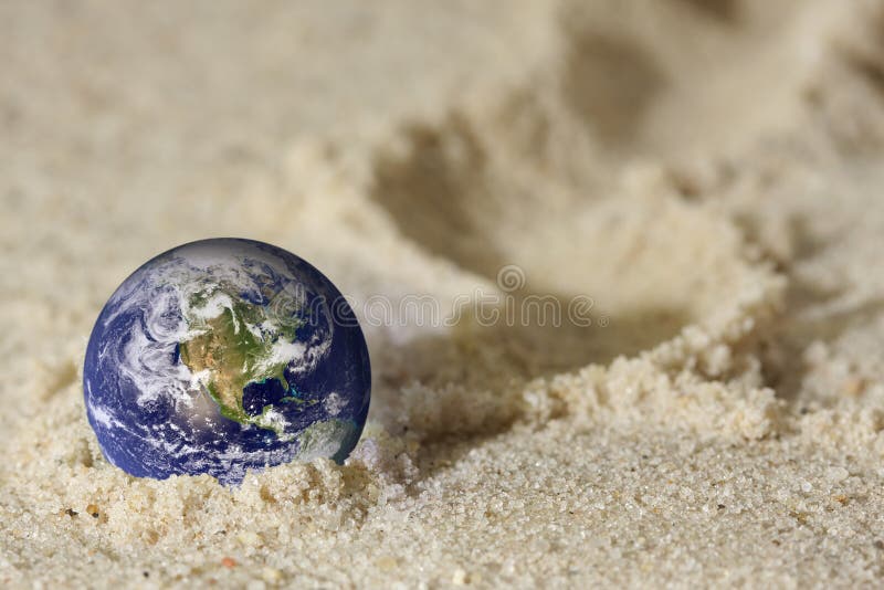 Earth in sand stock image. Image of pebbles, smooth, summer - 4795489