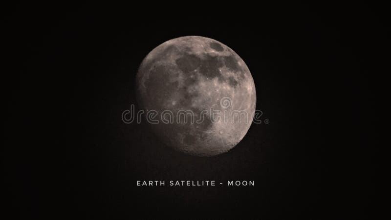 Earth Satellite Moon. Real Moon Picture Stock Image - Image of earth ...