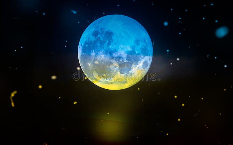 Earth Satellite Moon Space Planets Universe Abstract Creative Colorful ...