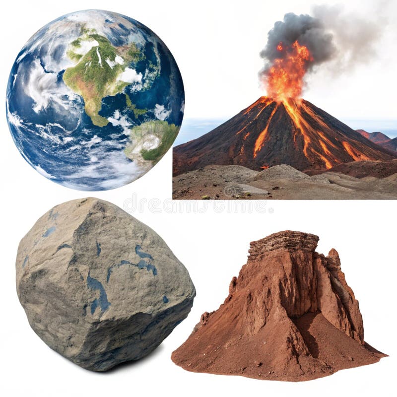 Earth Science Isolated on White Background Stock Illustration ...