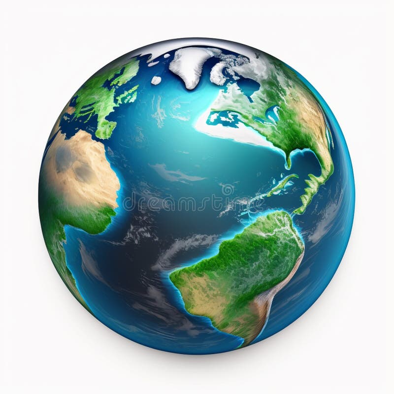 Earth in the Shape of the World Earth in the Shape of the Earth Stock ...