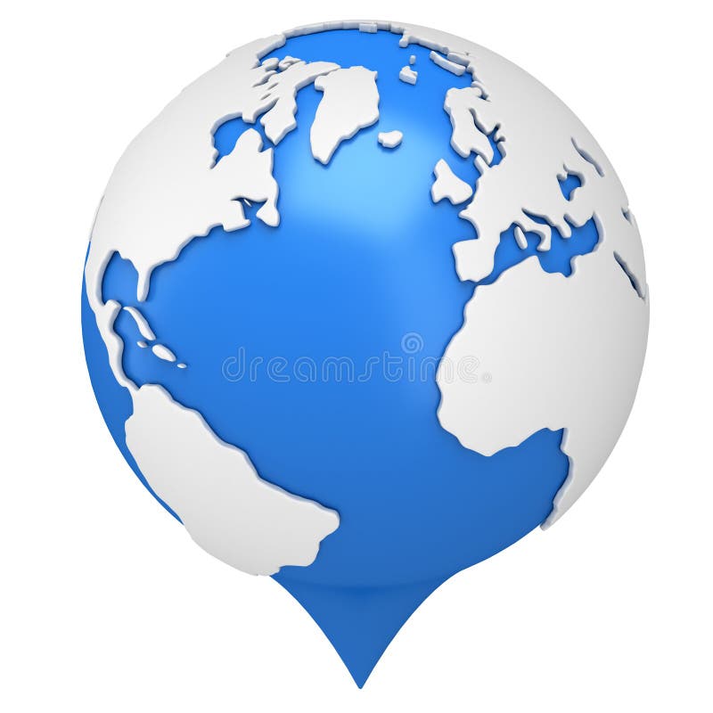 Earth shaped map pointer stock illustration. Illustration of round ... Earth shaped map pointer stock illustration. Illustration of round ...